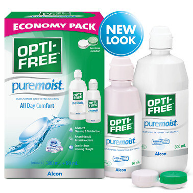 Opti-Free PureMoist Contact Solution Economy Pack - 300ml + 90ml | eBay