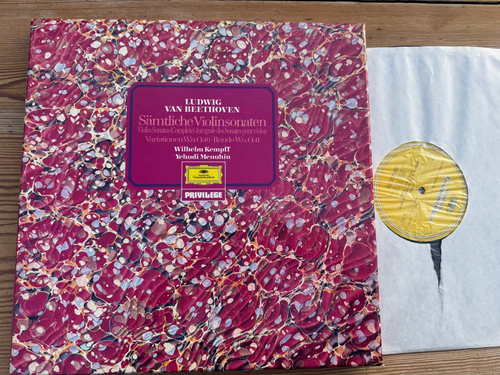 2735 001 Beethoven Violin Sonatas Kempff Menuhin 5 LP box set | eBay