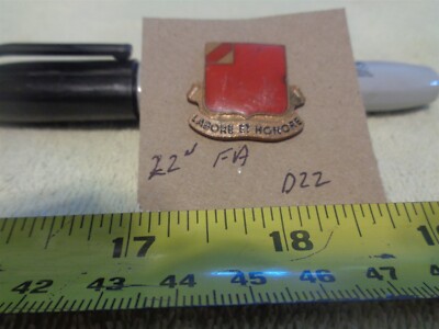 22nd Field Artillery D22 Unit Crest, DI, DUI (DRAW#227) | eBay