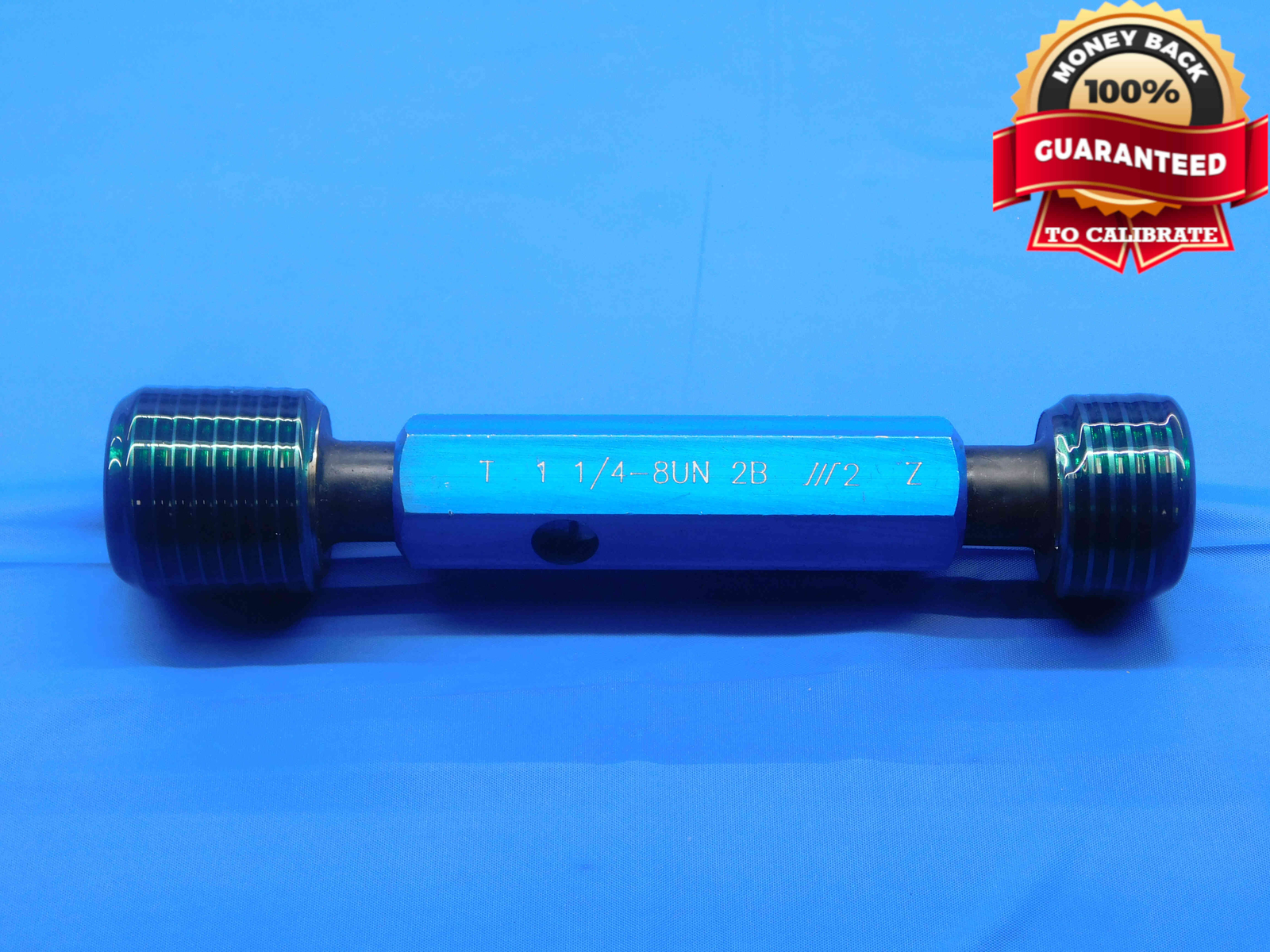 1 1/4 8 UN 2B THREAD PLUG GAGE 1.25 1.250 GO NO GO P.D.'S = 1.1688 & 1. ...