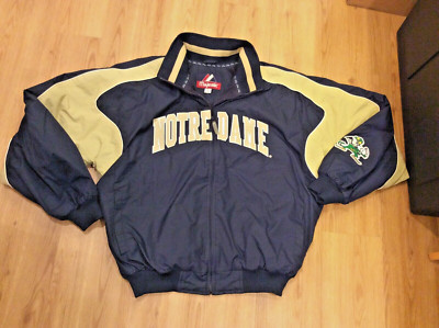 VINTAGE MAJESTIC NOTRE DAME "FIGHTING" FULL ZIPP JACKET IN Size- XL | eBay