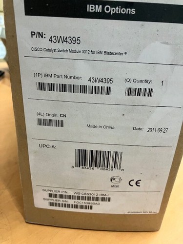 Cisco Catalyst Switch Module 3012 IBM WS-CBS3012-IBM- I | eBay