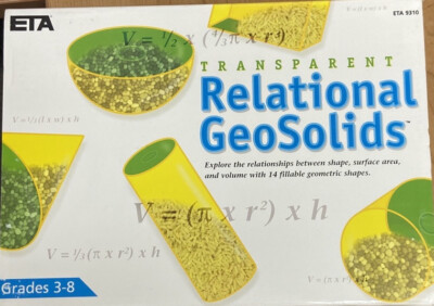 ETA Cuisenaire 9310 Transparent Relational GeoSolids | eBay