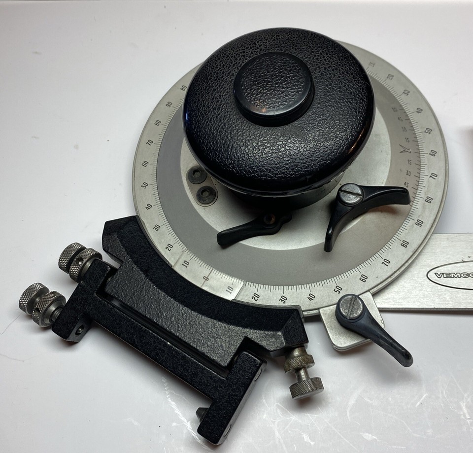 Vemco V Track Protractor Head Manual Drafting Table Part Excellent ...
