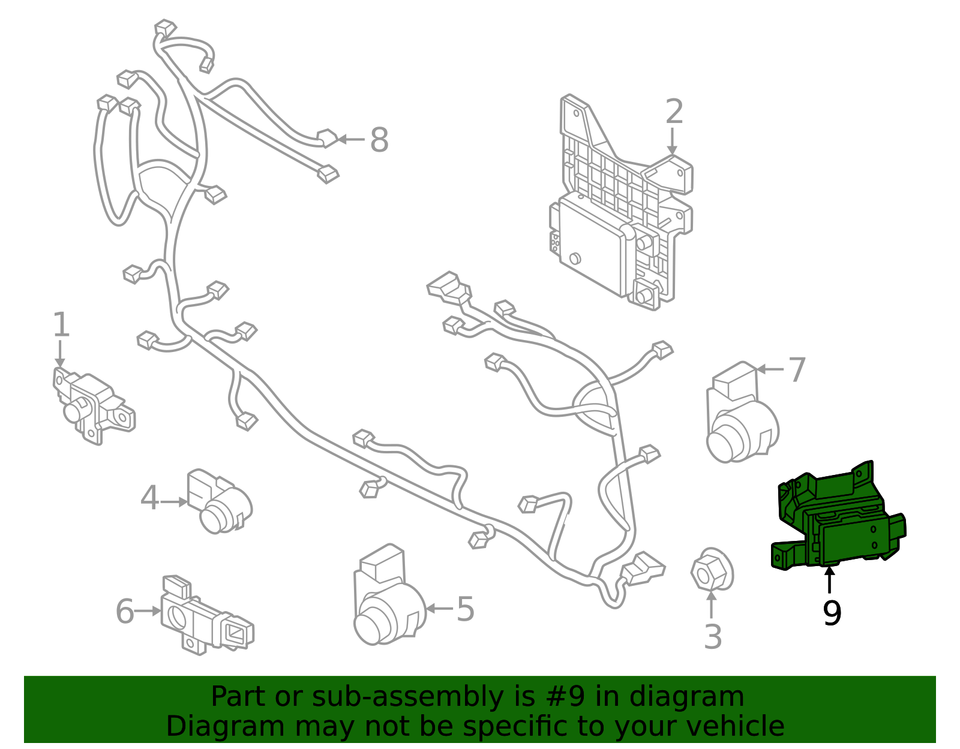 Genuine Hyundai Radar Sensor 99130-R6000 | eBay
