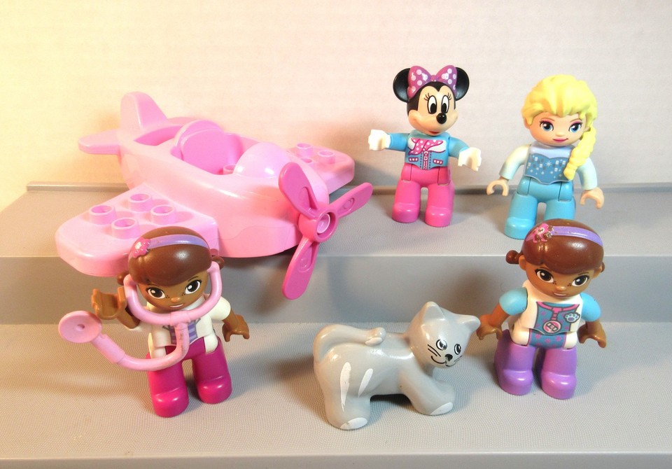 Lego Duplo Disney Mini Figure Lot + Mickey Mini mouse Pink Airplane | eBay