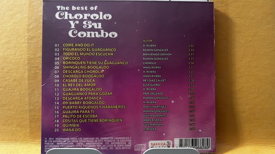 Rare CD No Longer Made Limited Digipak Chorolo y Su Combo The Best | eBay