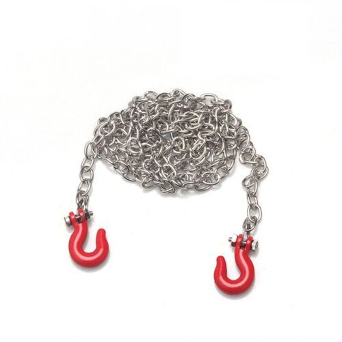 Metal Tow Hook Trailer Chain for 1/10 RC4WD D90 Traxxas Axial SCX10 TRX ...