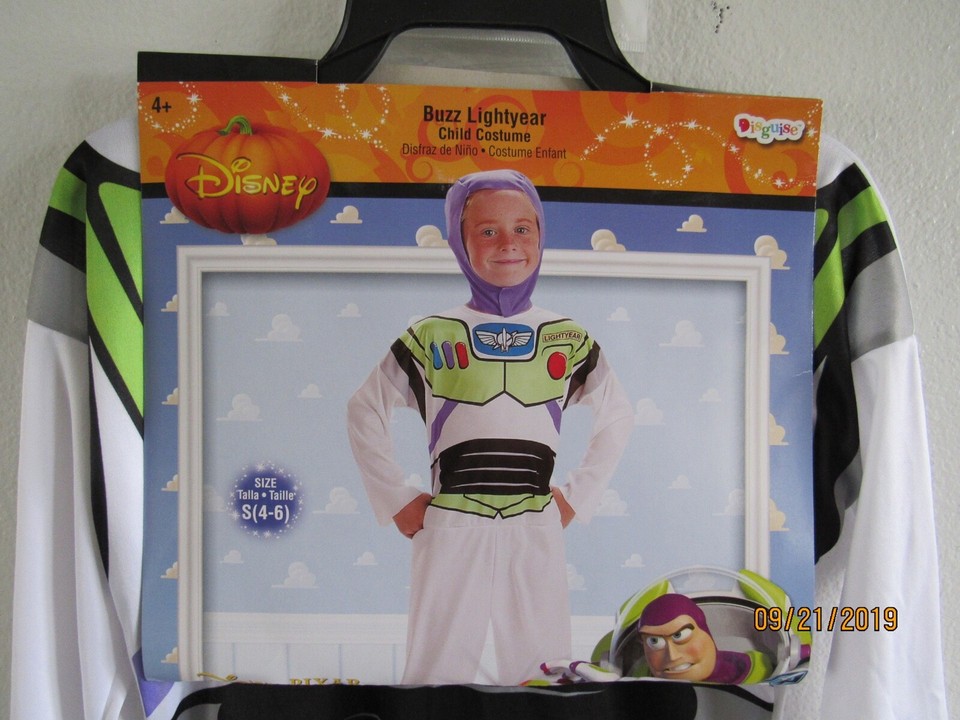 Toy Story Buzz Lightyear Costume Disney Pixar Spaceman Sz S 4-6 | eBay