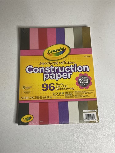 Crayola: 96 Count Sweetheart Collection Construction Paper 71662103019 ...