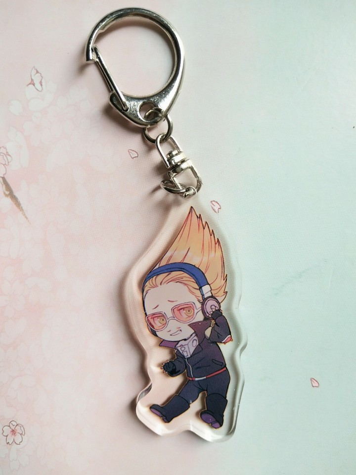 My Hero Academia Shota Aizawa All Might Present mic Acrylic Keyring ...
