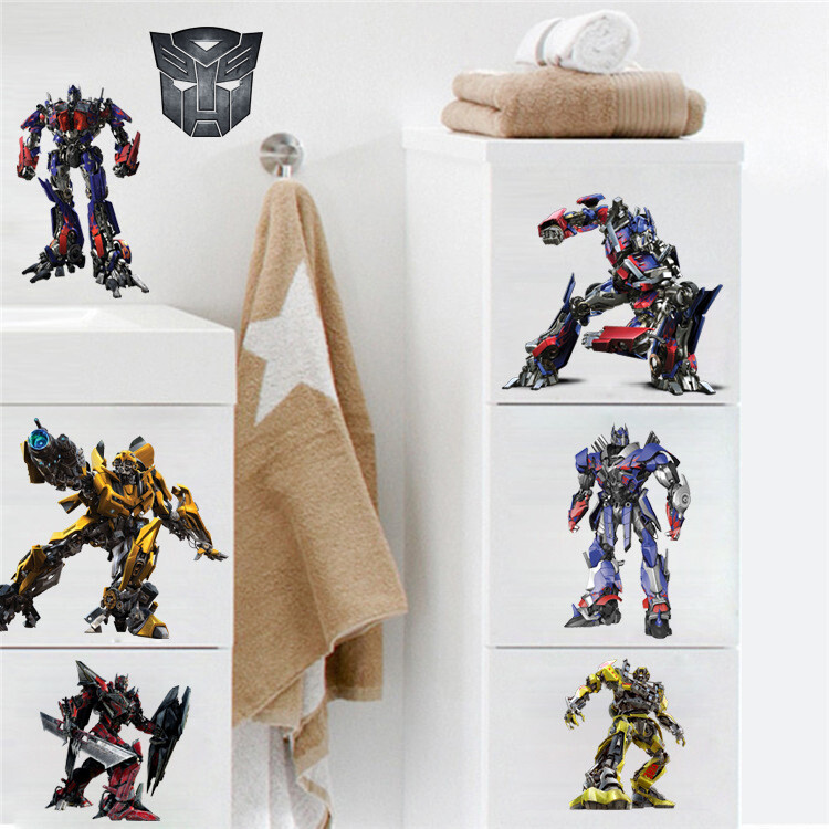 Transformers Kids Wall Art Stickers Removable Vinyl Decal Kids Boys ...