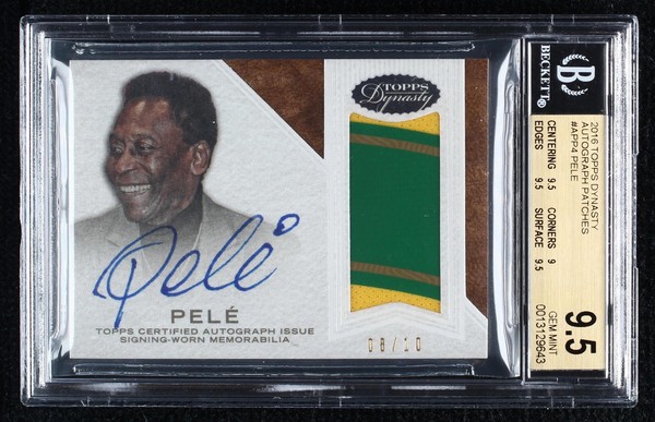 2016 Topps Dynasty - Autograph Patches #AP-P4 Pelé /10 (AU, MEM) for ...
