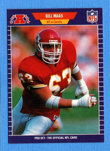 1989 Pro Set #175 Bill Maas Chiefs | eBay