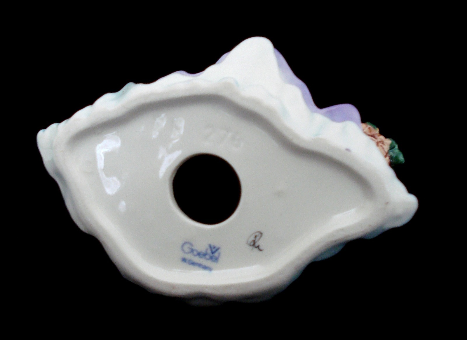 VTG GOEBEL LADY WITH FLOWER BASKET PORCELAIN FIGURINE # FF276 W ...