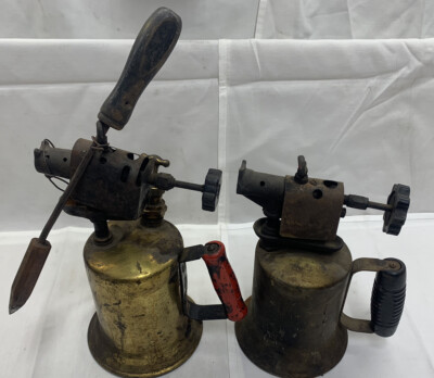 Set of 2 vintage brass torches, welder, blow torch. | eBay