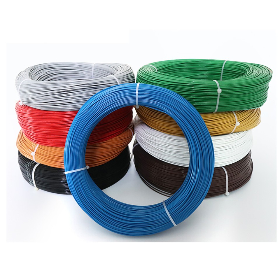 PTFE Cable Wire 12/14/16/18/20/22/24/26/28 AWG Flexible Tinned Copper ...
