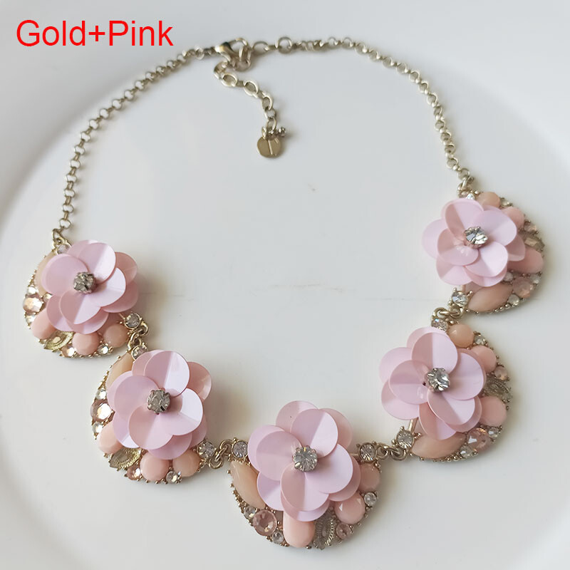 New 17" Talbots Flower Collar Necklace Gift Fashion Women Jewelry ...