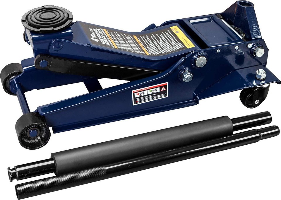 TCE Torin 4 Ton Blue Low Profile Service/Floor Jack, Dual Piston Quick ...
