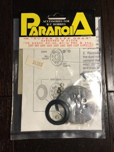 Vintage Paranoia Super Diff Gear 124T RC Pan Car RC10 RC10L RC12L Drag ...