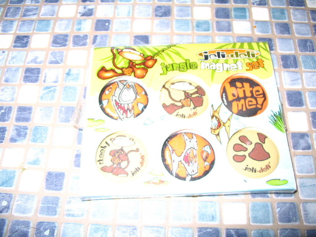JELI DELI CHEEKY MONKEY 6 COLOURED GEL PEN SET PENCIL CASE OR MAGNET ...