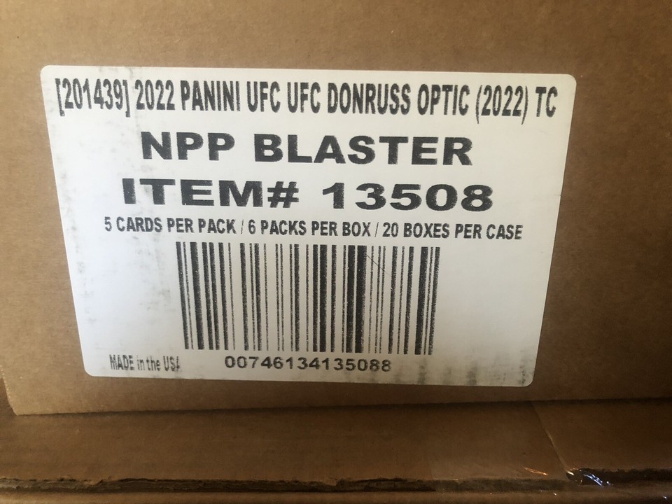 2022 Panini UFC Donruss Optic 20 BOX BLASTER CASE Factory Sealed ...