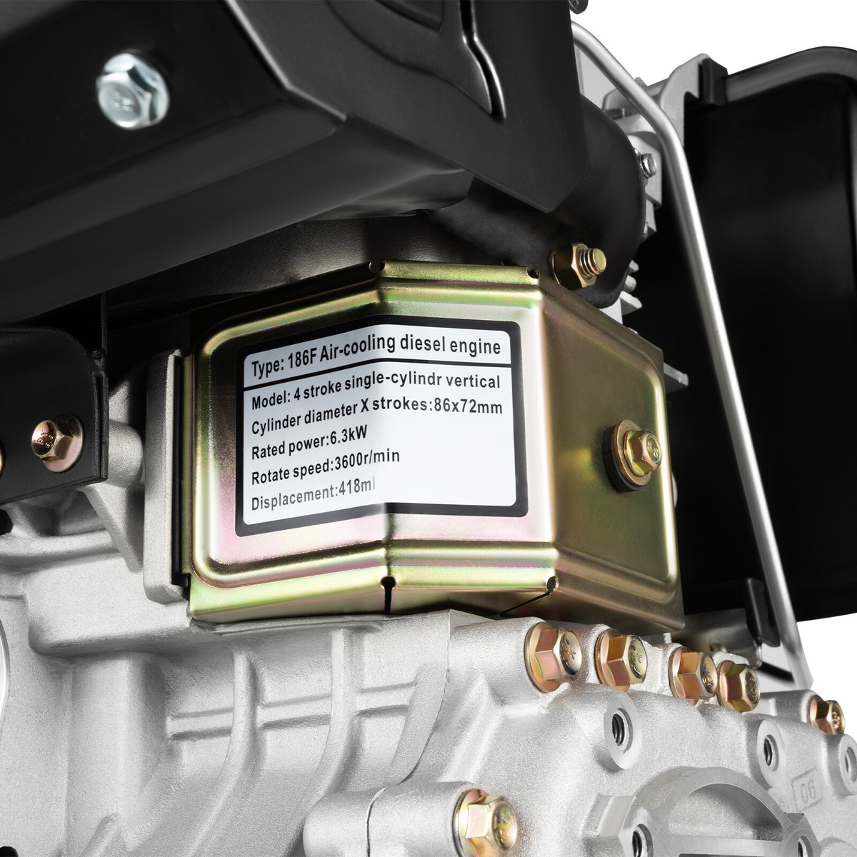 Rotary Engine LOYALHEARTDY 10HP Upright Diesel Engine,418cc 4-Stroke ...