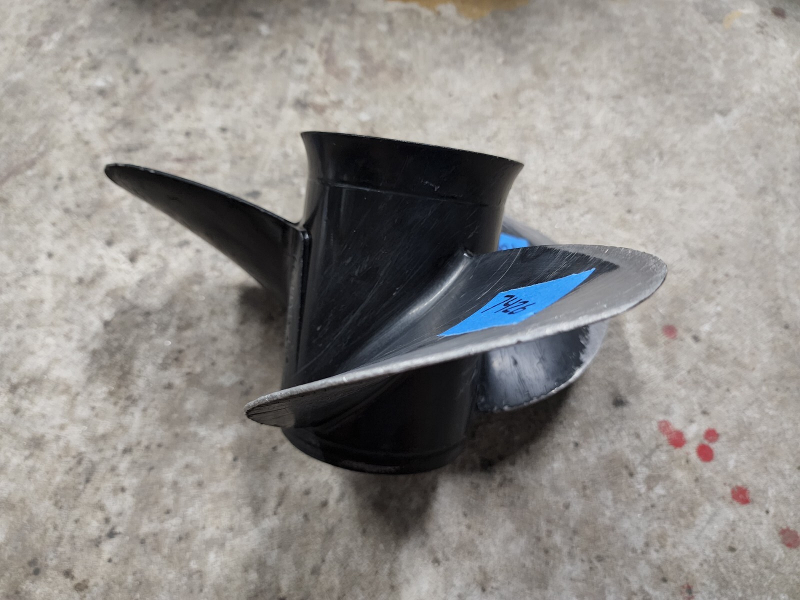 ALUMINUM 13 1/4" X 17P MERCURY BLACK MAX PROP, 48-77344A45 17P, FLO ...