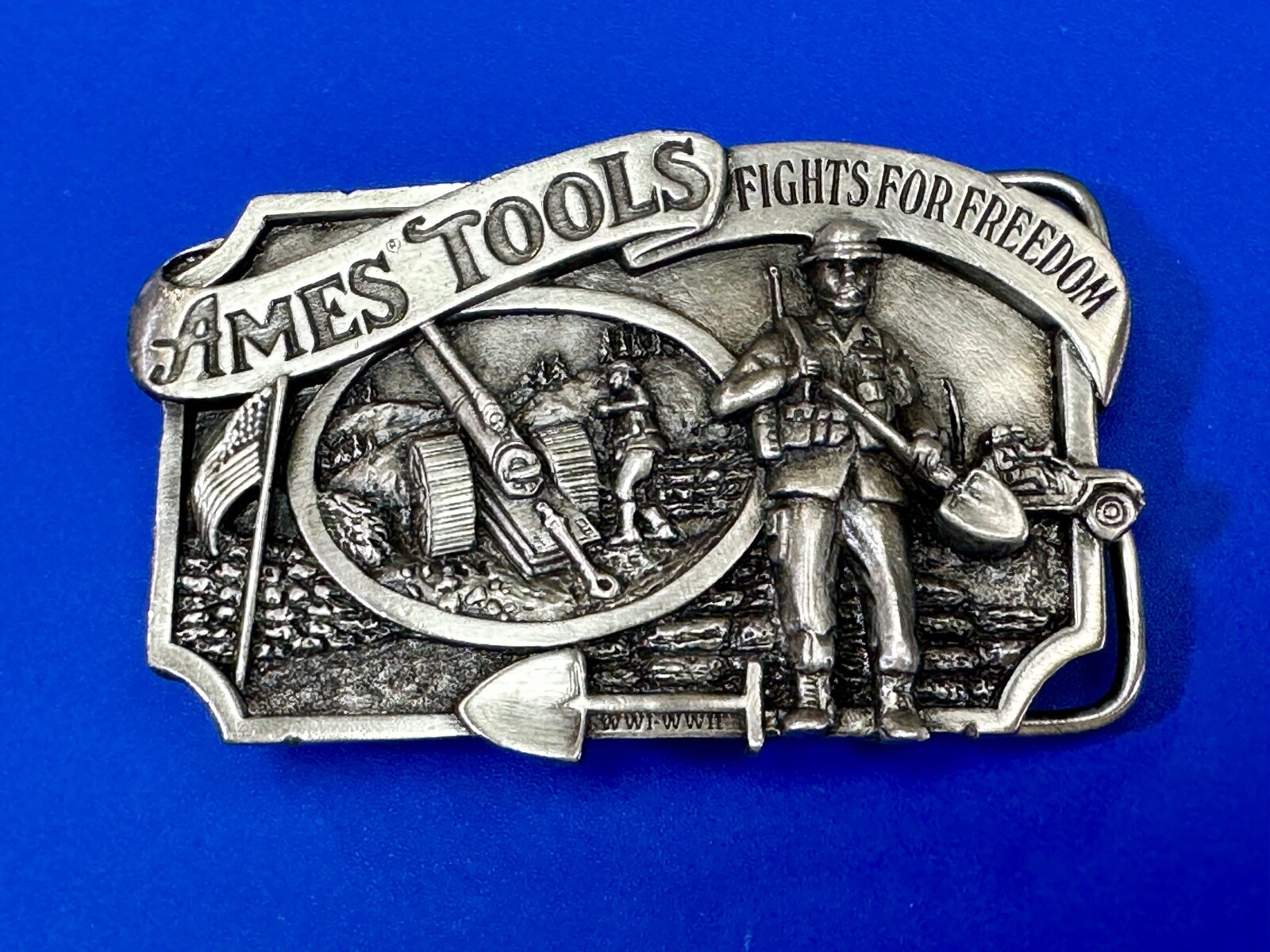 Ames Tools Fights for Freedom 1984 Siskiyou Belt Buck… - Gem
