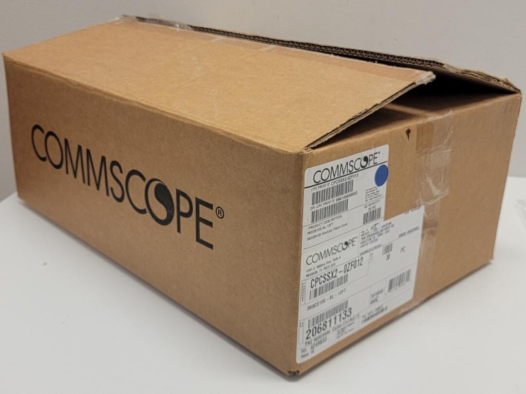 30x COMMSCOPE SYSTIMAX CPCSSX2 360GS10E-BL-12FT 12FT MODULAR PATCH ...