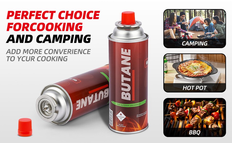 New Butane Fuel Gas Canisters Portable Camp Camping Stove Cartridge 1 ...