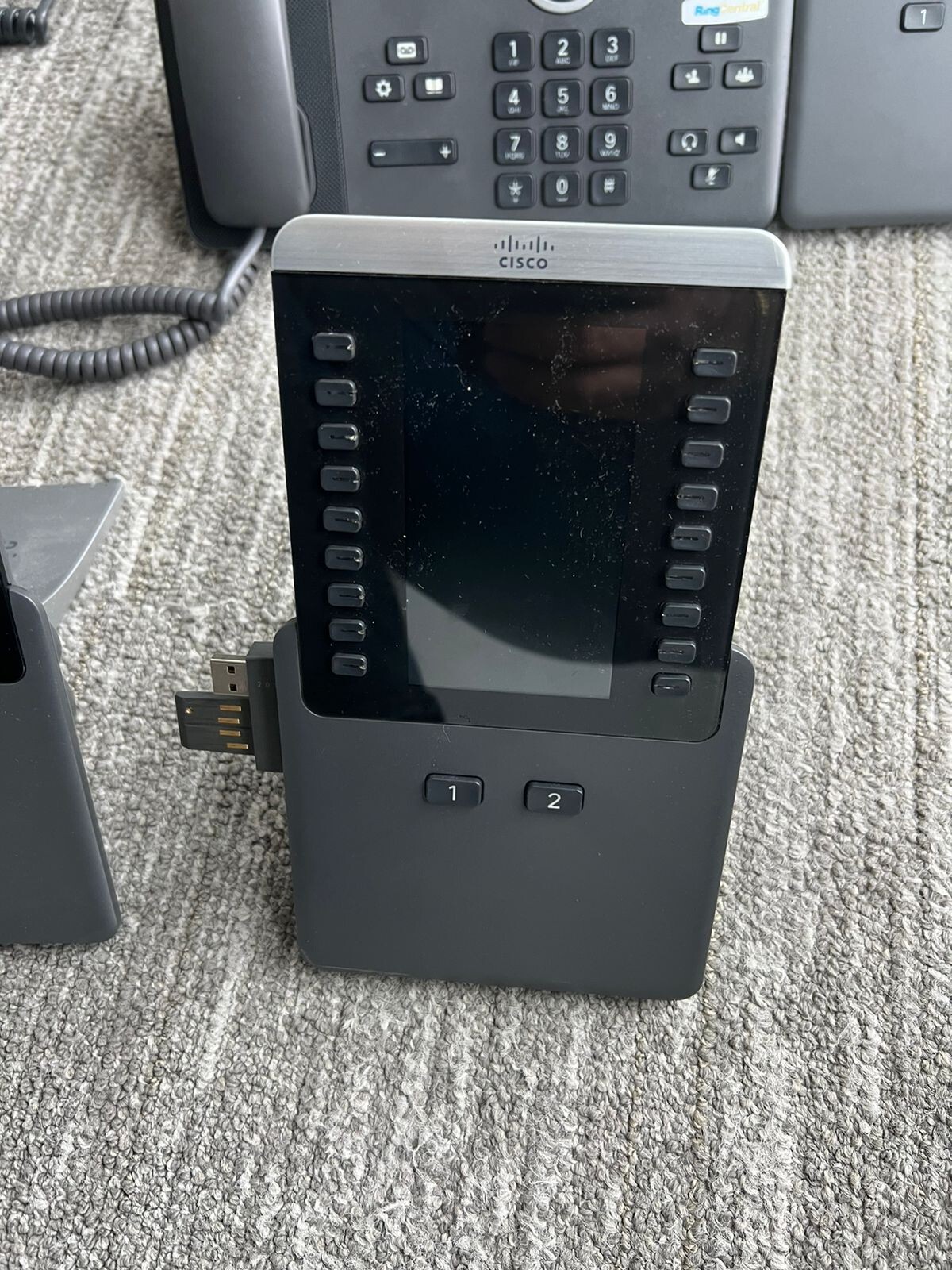 Lot of 25 Cisco VoIP Phone 8861 with expansion modules and power ...