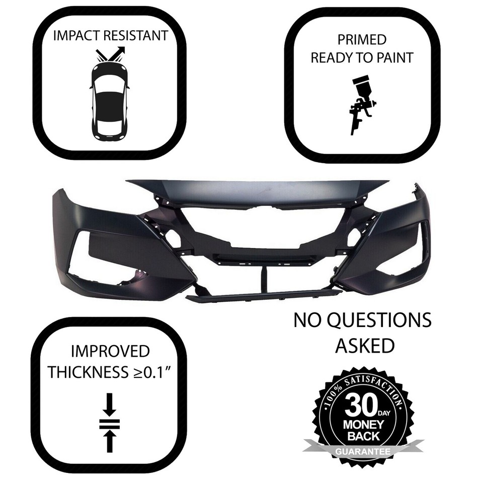 Front Bumper Cover For 2020-2022 Nissan Sentra Primed 620226LB0J ...