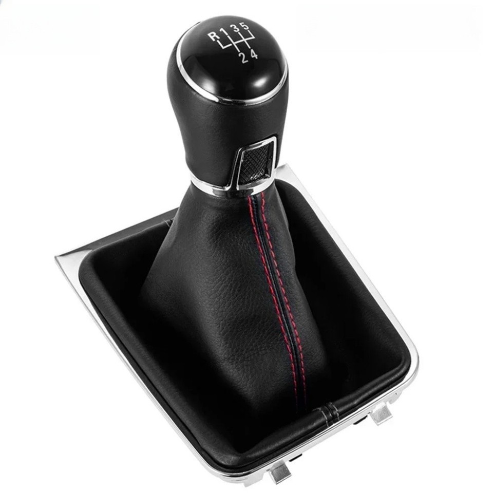Leather Gear Shift Knob with Dust Boot for Golf 7 MK7 GTI GTD 2013 2018 ...