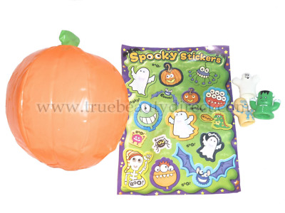 CBEEBIES HALLOWEEN PUMPKIN INFLATABLE SET SPOOKY STICKERS & 3 FINGER ...