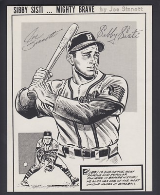 Sibby Sisti Mighty Brave 8x10 Print autographed by Sisti & Joe Sinnott ...