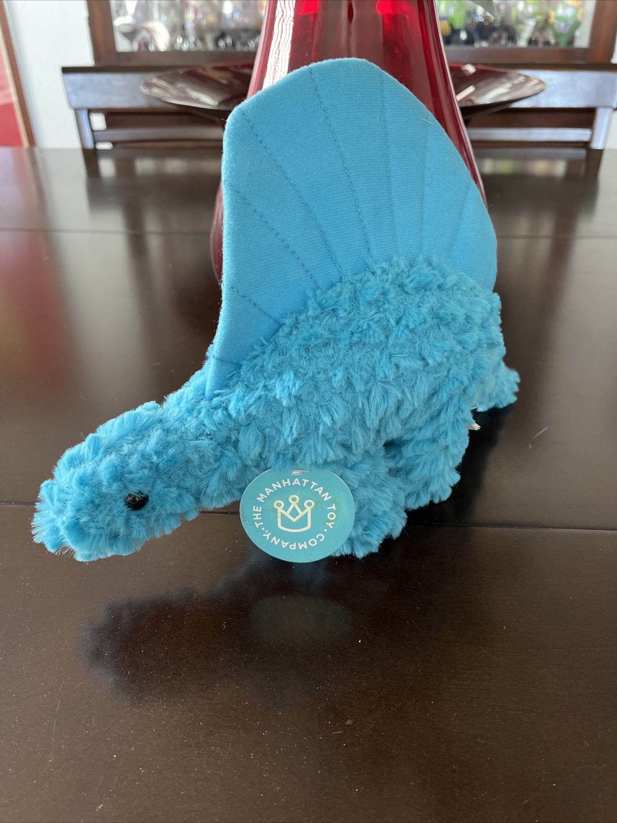 MANHATTAN TOY Plush Dinosaurs Lot Of 3 EUC Dimetrodon Triceratops ...