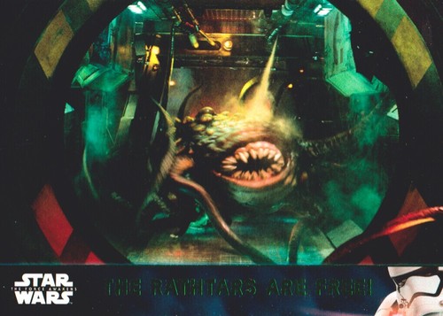 2016 Star Wars Force Awakens S2 Trading Card Green #45 The Rathtars are ...