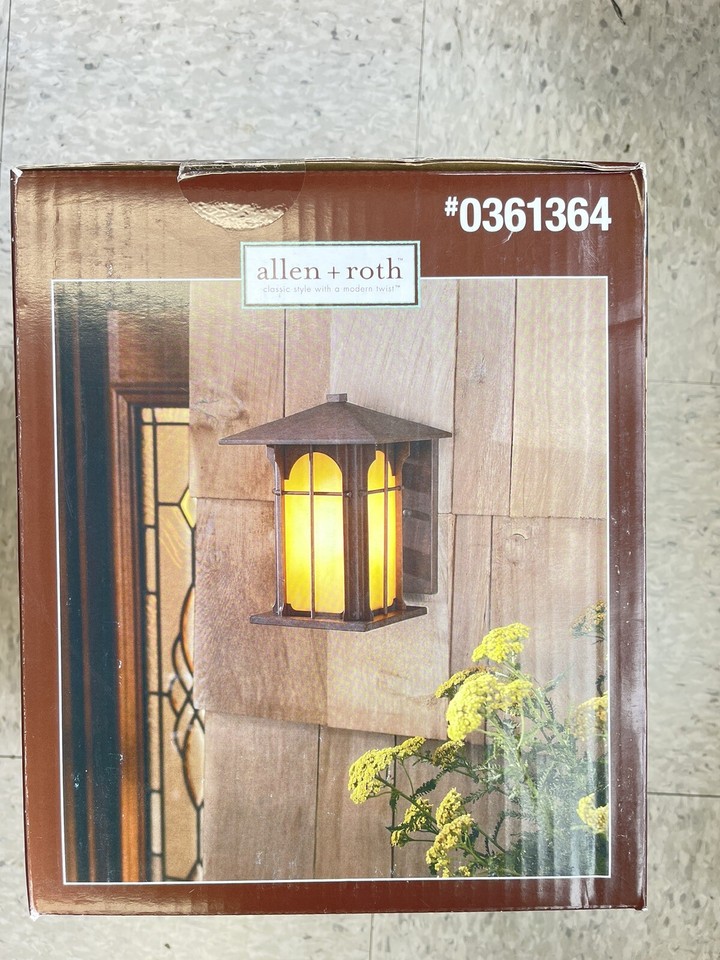 ALLEN & ROTH LINDBERGH WALL LANTERN SPECIALTY BRONZE FINISH #0361364 | eBay