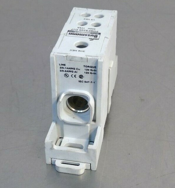 () Bussmann Pdbfs220 Cu7 Power Distribution Block 600v 175a for sale ...