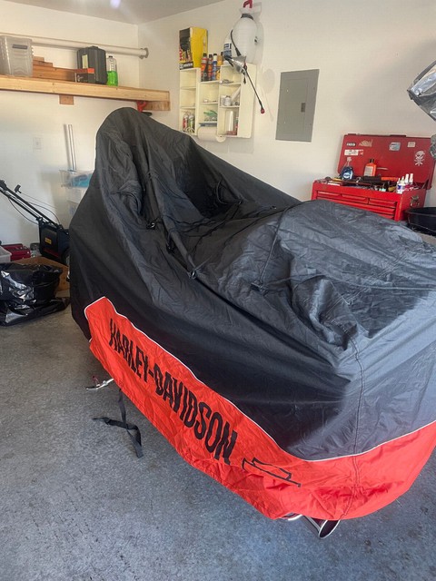 Harley Davidson Indoor Outdoor Motorcycle Cover 93100022 Orange Black ...
