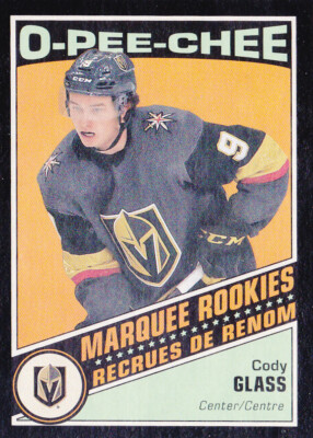 19-20 OPC Update Cody Glass /100 Rookie BLACK PARALLEL Golden Knights ...