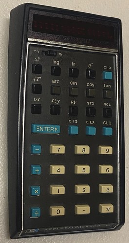 Hewlett Packard HP-35 Calculator Vintage “Holy Grail” Needs New Battery ...