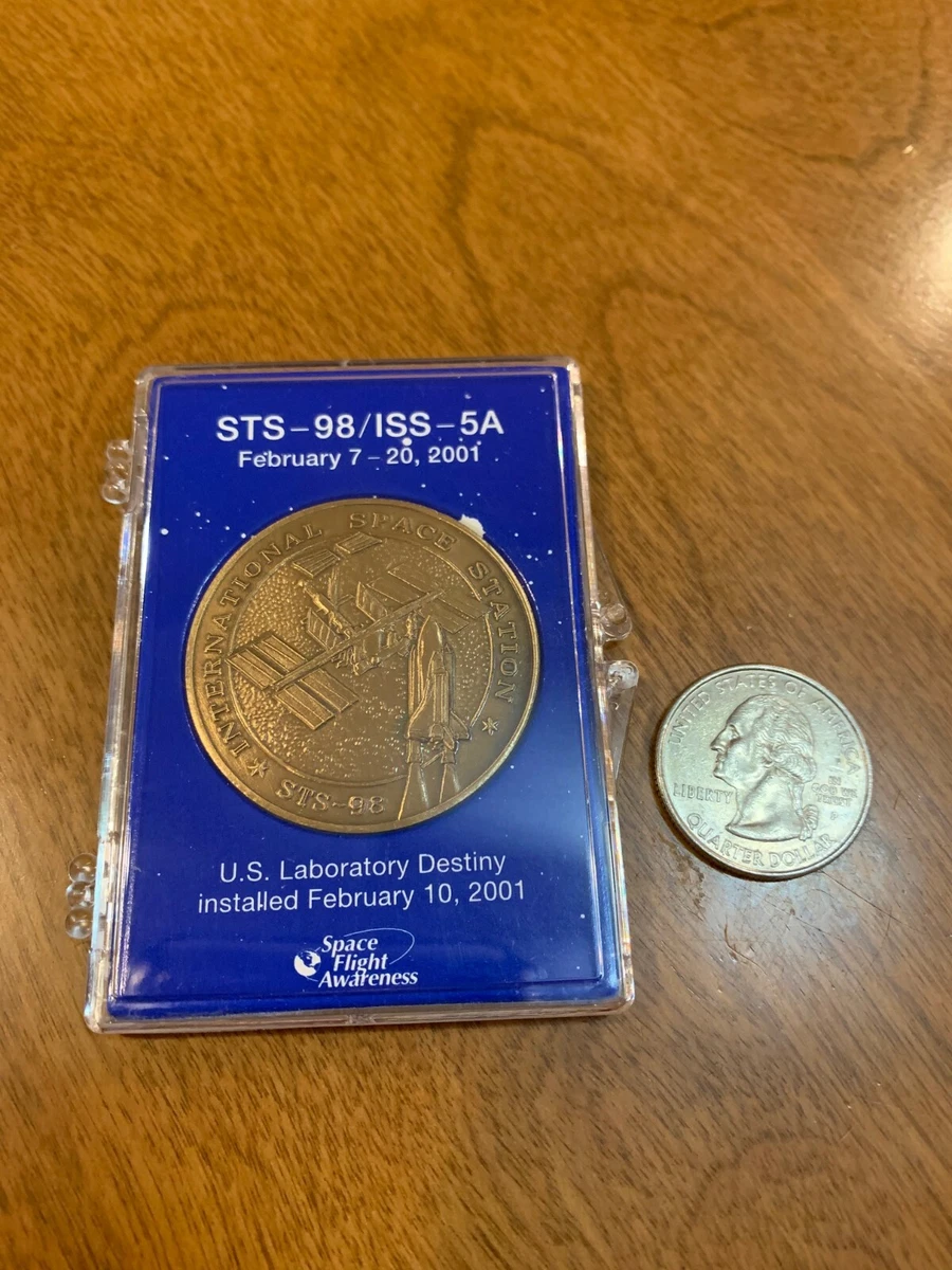Nasa Manned Mission Us Silver Coin 100