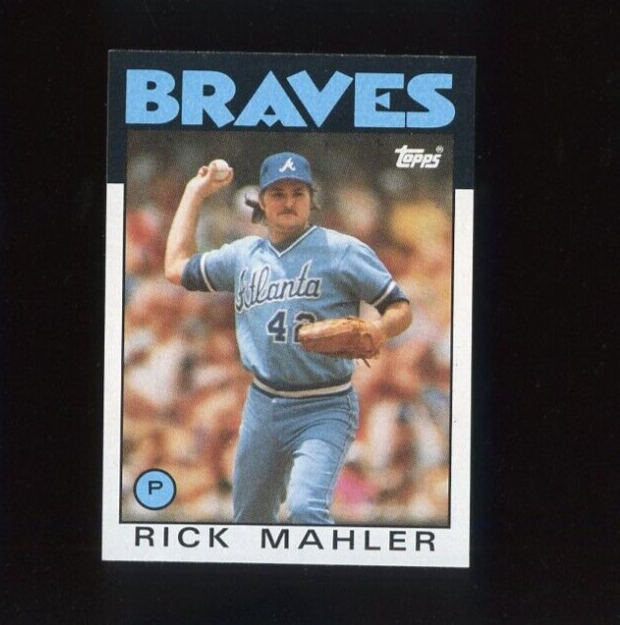 1986 TOPPS #437 RICK MAHLER ATLANTA BRAVES | eBay