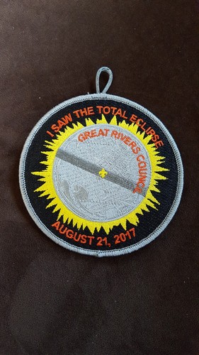 BSA Boy Scout Solar I Saw the Total Eclipse Patch 2017 Great Rivers ...