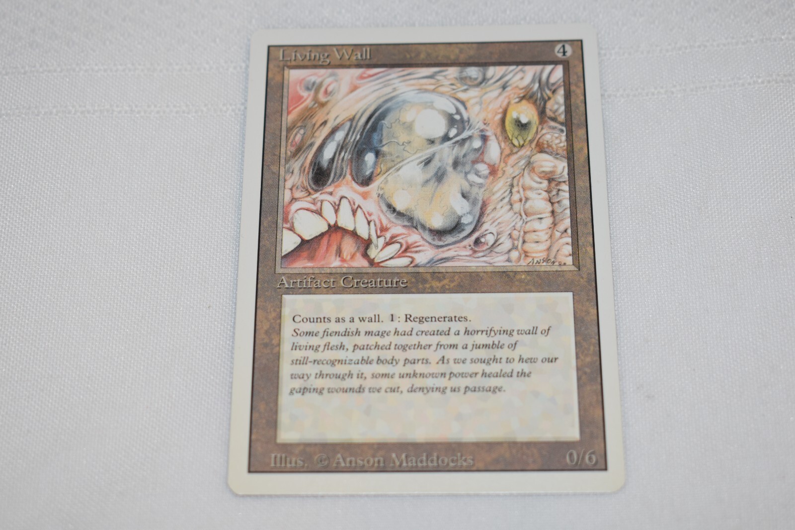 Magic card Living Wall Revised Edition Uncommon Artifact creature Anson ...