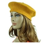 Unisex Wool French Beret Hat Classic Artist Hats Casual Plain Beanie ...