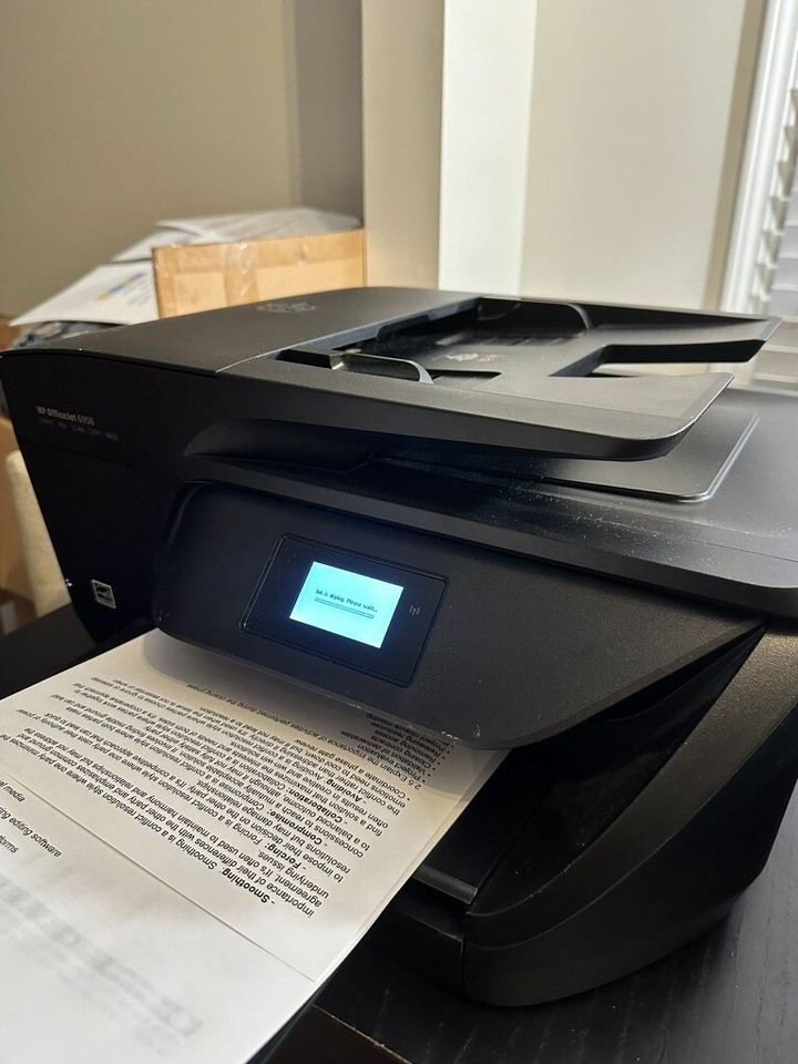 HP OfficeJet 6968, Color All-in-One Wireless Printer - Black | eBay