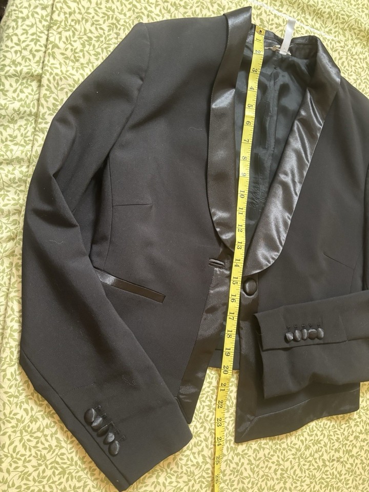 Alain Manoukian Vintage Satin Trimmed Black Jacket | eBay